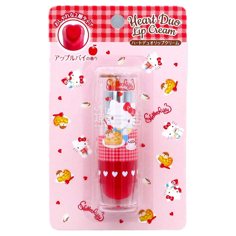 Hello Kitty 兩層心形乳木果油有色潤唇膏 蘋果批香味 – 迷日店 maniaj.com